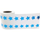 Metallic Blue Star Stickers, 1/2 Inch Wide, 1000 Labels on a Roll ...