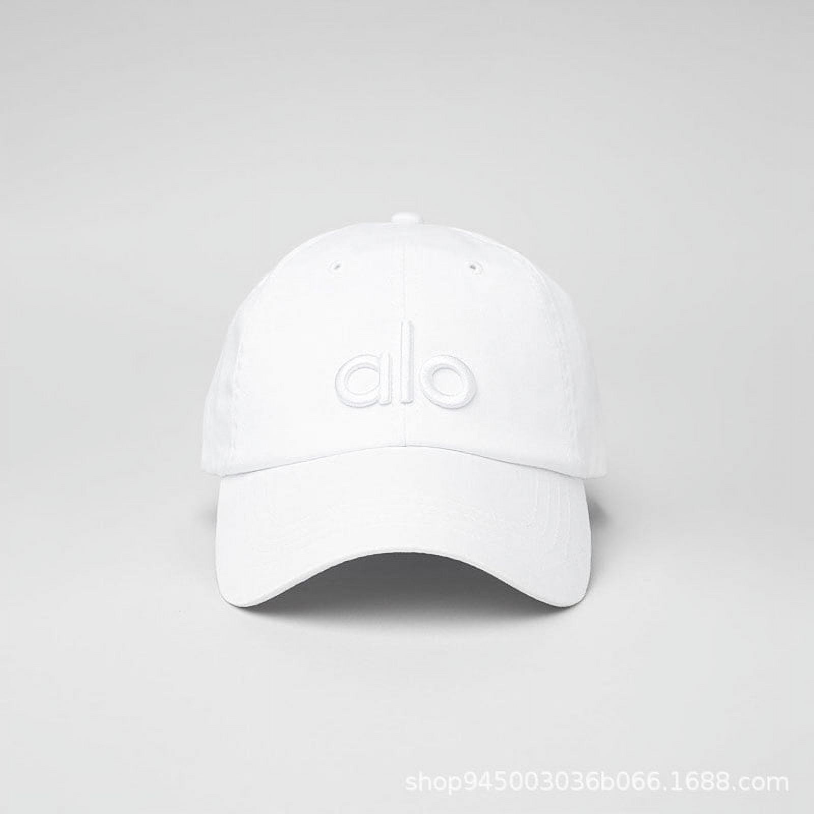 ALO Yoga Baseball Cap Embroidered Hard Top Hat Men's and Women's Peaked ...