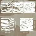 3 Pcs Layered Tiger Stripe Camouflage Stencil 11.8x11.8 inch Animal ...