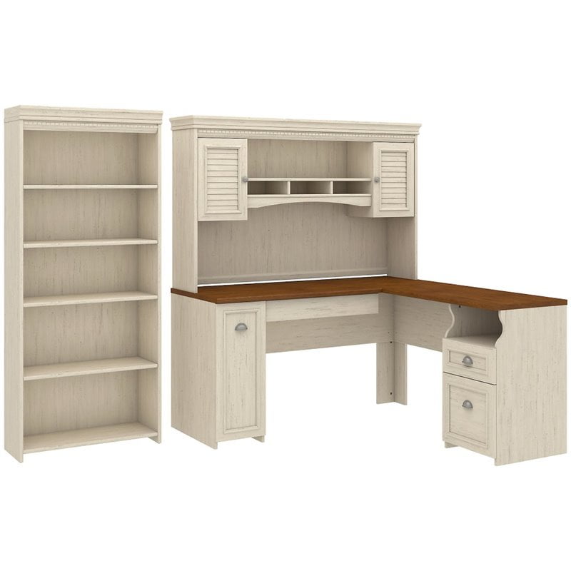 Click here for Bush Furniture Fairview L Desk With Hutch And Book... prices
