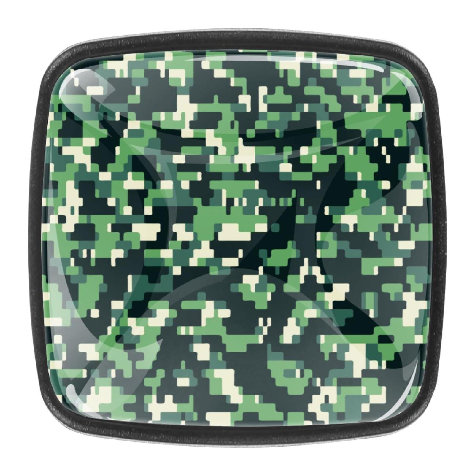 4 Pcs Square Cabinet Handle Cupboard Knob Drawer Pulls Handle Green ...