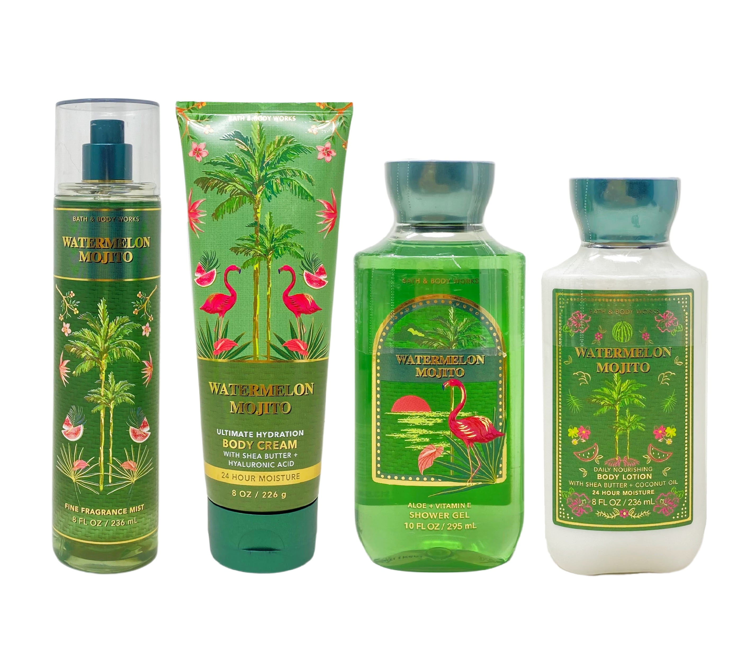 Bath And Body Works Watermelon Mojito 4 Piece T Set Fragrance Mist