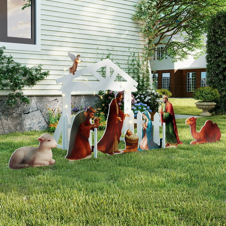 Walmart Nativity Outside Nativity Scene Outdoor Nativity Scene Sets