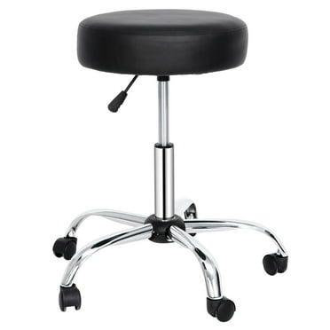 Bar Stool with Wheel, Home Office Rolling Kitchen Stool Height ...