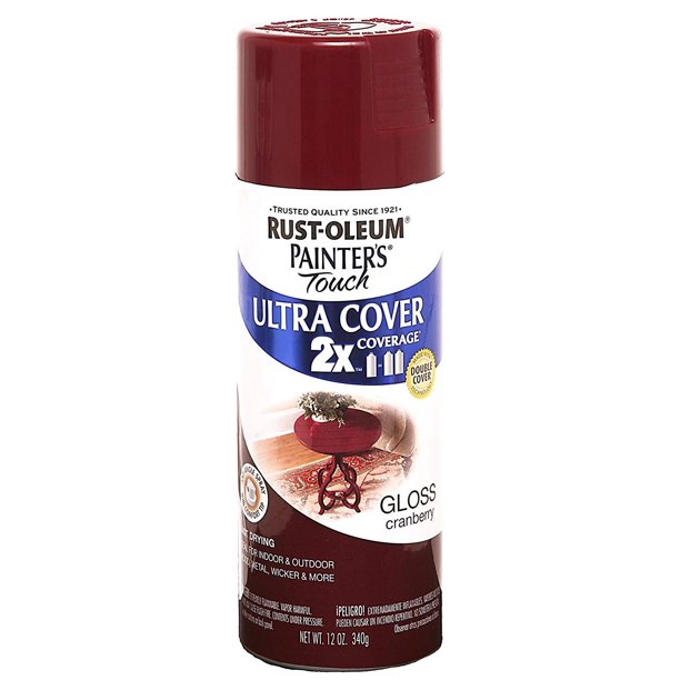 Painter's Touch 2X 12 Oz Cranberry Cover Spray Paint Gloss [Set of 6 ...