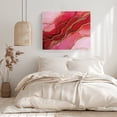 Abstract Ombre Red Marble Texture Canvas Print Wall Art, Modern Art ...