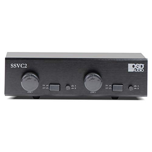 OSD Audio 2-Zone Speaker Selector - 300W Dual Source with Volume ...