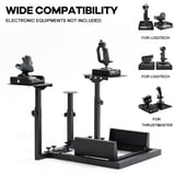Marada Flight Simulator Cockpit Stand with Adjustable Seat Frame & PC ...