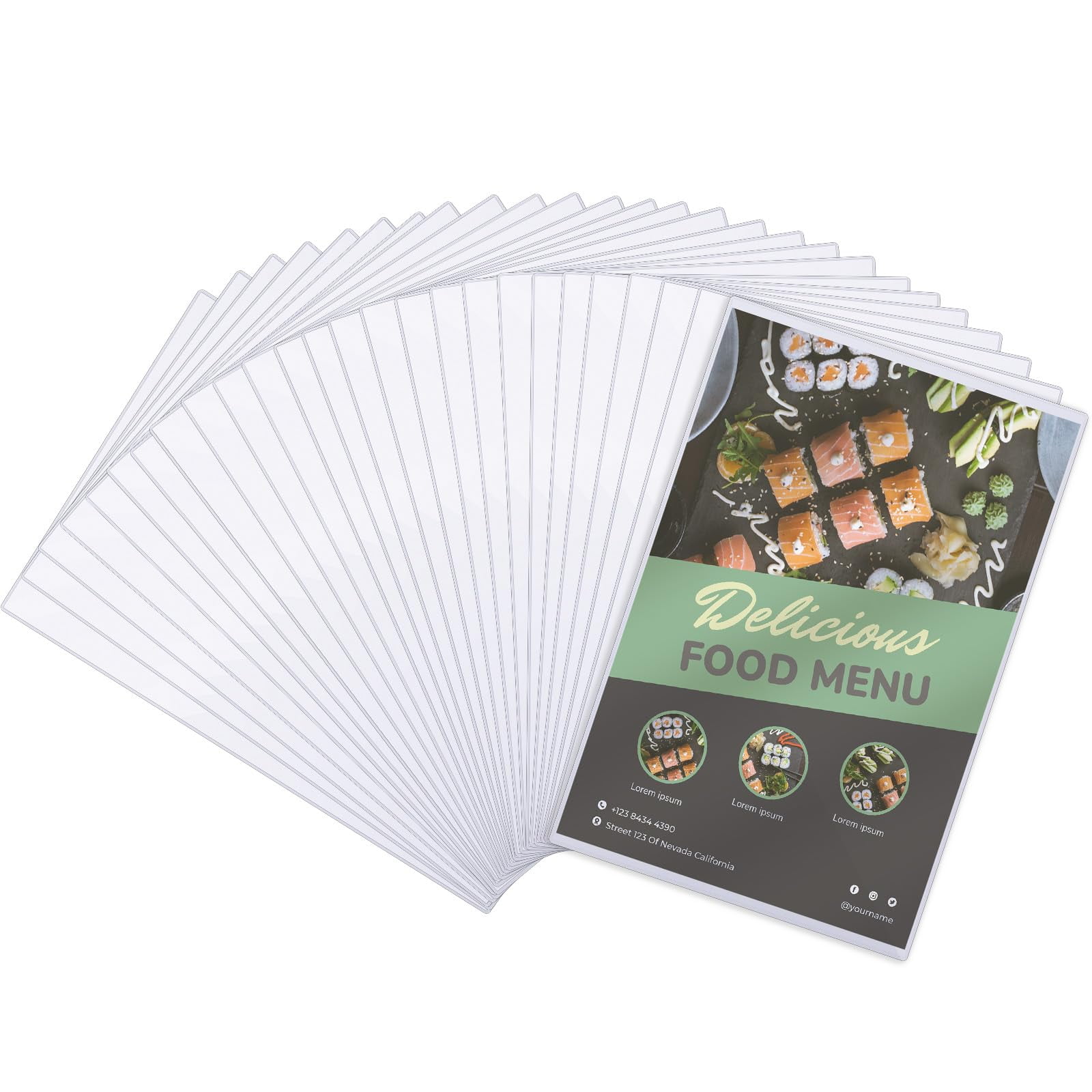 Henoyso 25 Pcs Poster Protector Sleeve 11x17 Inch Clear Rigid Print ...