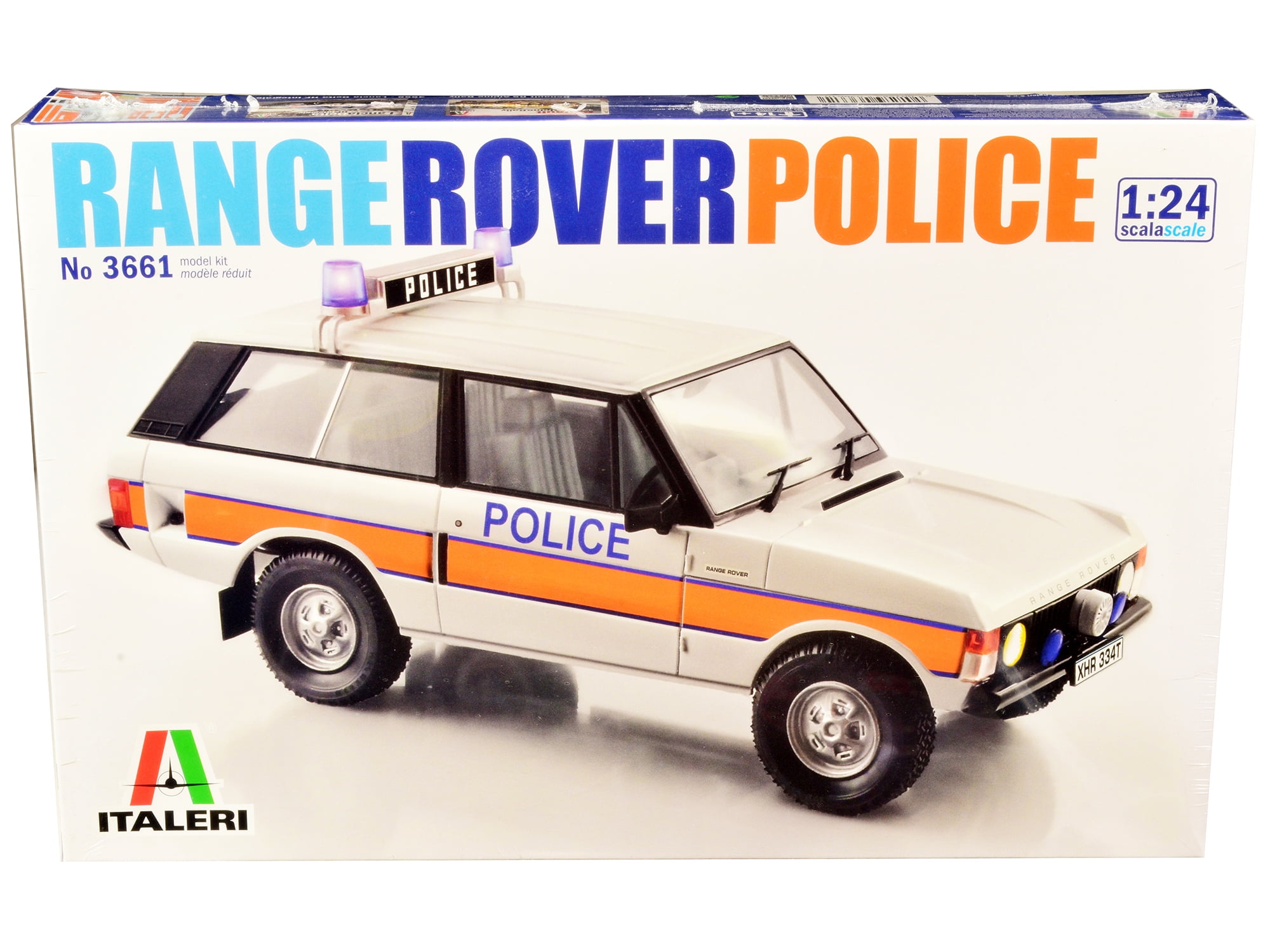 Italeri 3661 Skill 3 Land Rover Range Rover Police 1-24 Scale Model Kit ...
