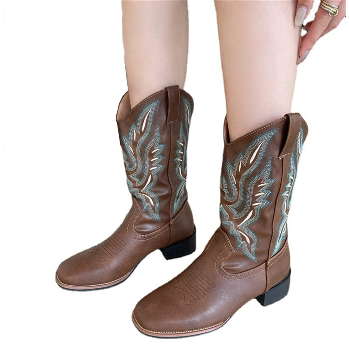 Click here for Generic Womens Western Cowgirl Boots Non Slip Chun... prices