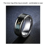 Maynos 8mm Titanium Steel Monitor Ring Digital Thermometer Body ...