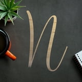 Blank Wood Cursive Letter, Unpainted 8'' Craft Letter &, Paintable Rebeca Font - Walmart.com