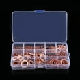 280pcs Professional Assorted Copper Washer Gasket Set Flat Ring Seal ...