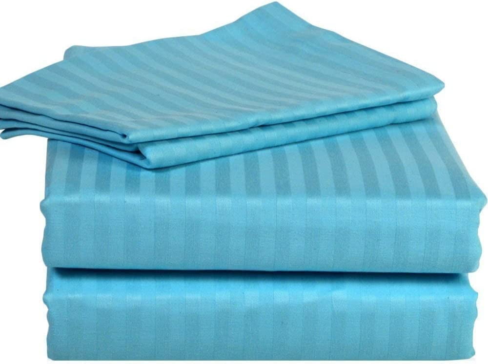 True Luxury 600 Thread Count Egyptian Cotton Sheet Set for QUEEN Size ...