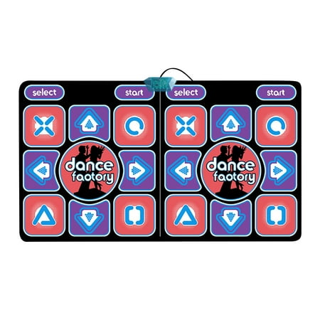DPTALR Double Dance Mat Computer TV Dual Use 3D Dazzling Dance ...