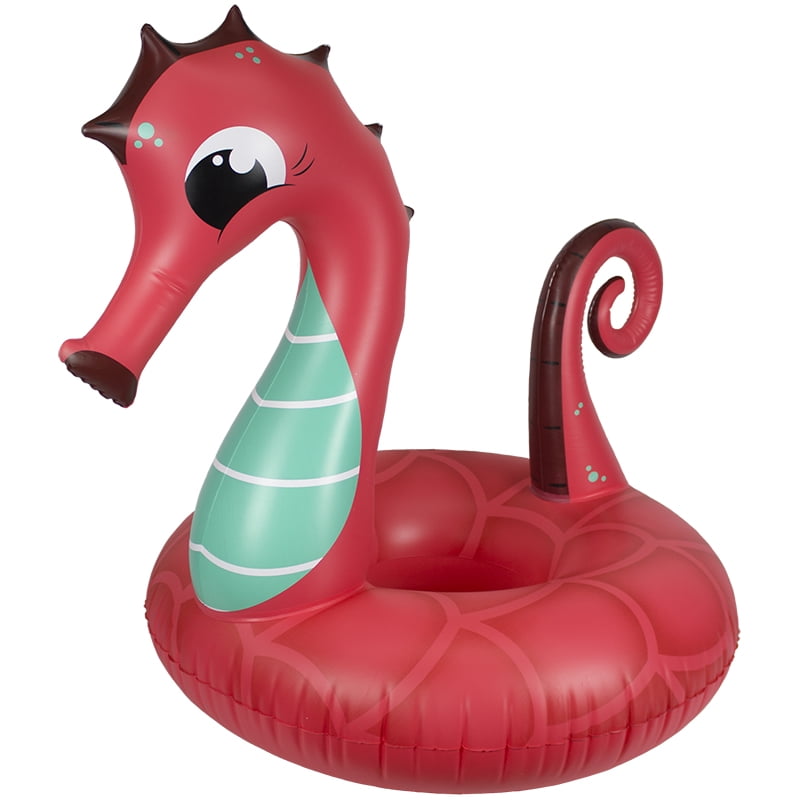 Swim Central 48" Seahorse 1-Person Inflatable Swimming Pool Inner Tube ...