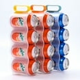 2Pcs Portable Soda Can Organizer for Refrigerator Clear Plastic Fridge ...