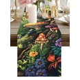 Burlap Table Runner 48 Inches Long, Wild Natural Forest Mushroom Non ...