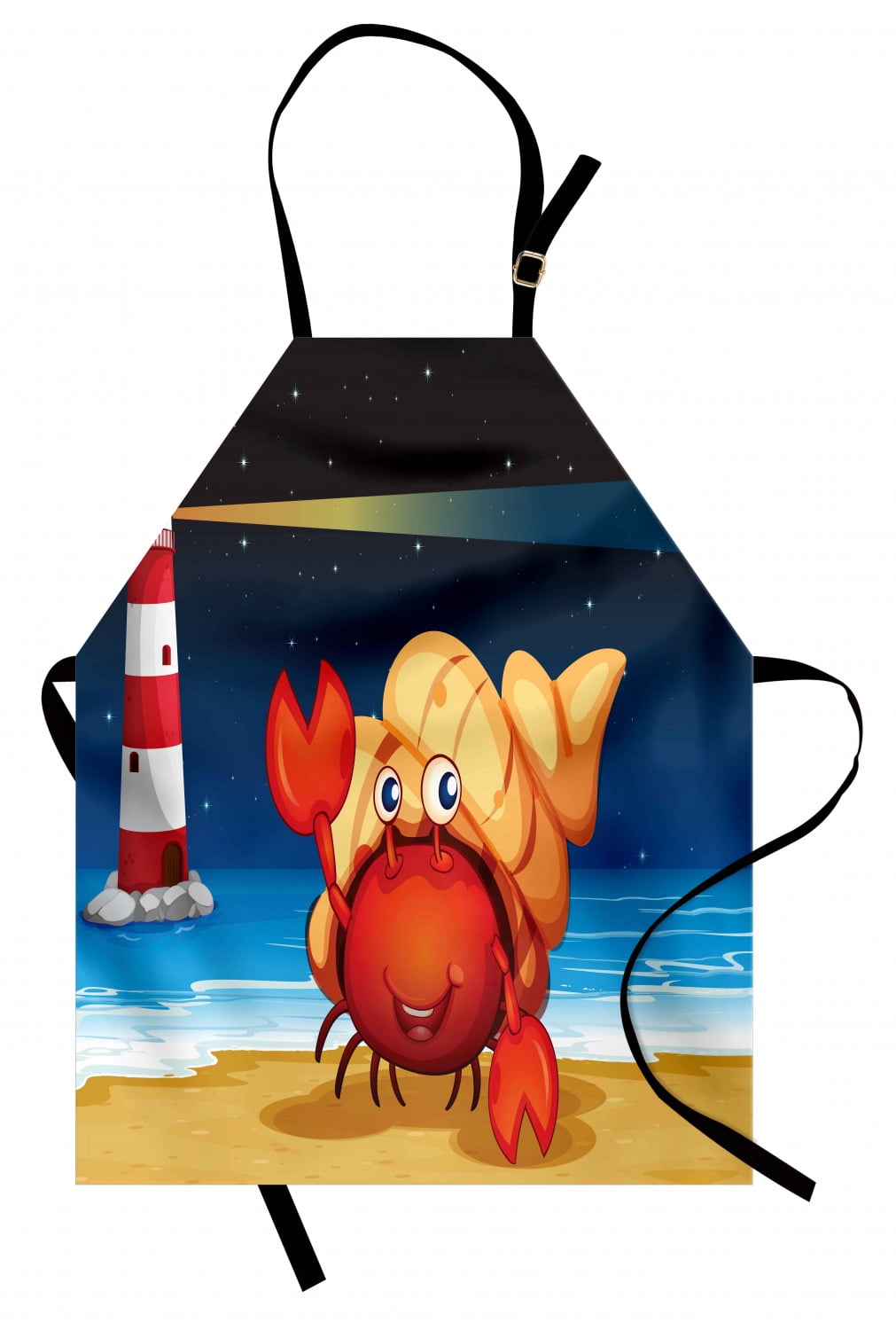 Crabs Apron Illustration of Marine Creature Under a Shell at the Beach ...