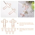 FENGGUIQU Rose Gold Cross Paper Clips for Office Use Metal Material ...