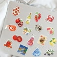 50 Sheets Waterproof Sticker Mediterranean Tomato Sticker Decal ...