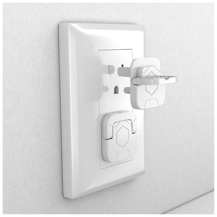 Ziz Home Child Safety Outlet Covers - 4 Pack | Self-Closing | ABS ...