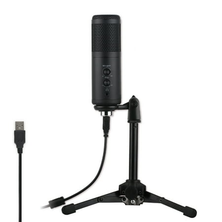 Microphone Knob Panel Mic Gain Adjustment with Acoustic Filter Tripod ...