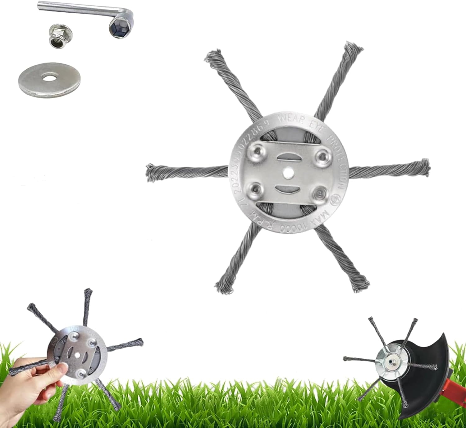 Universal Steel Wire Trimmer Head, 2025 New String Trimmer Replacement ...