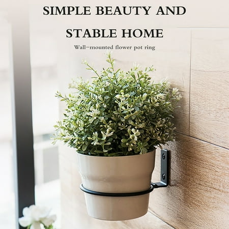 ACCEDE Wall Mount Flower Pot Ring Balcony Flower Ring, Potted Plant ...