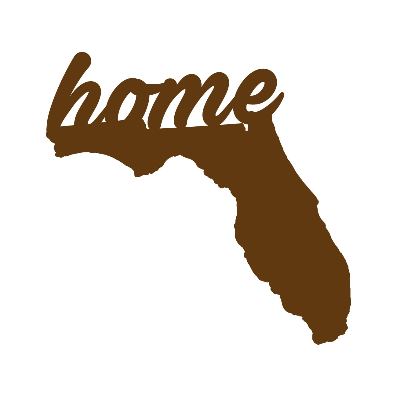 Florida Home Sticker Decal Die Cut - Self Adhesive Vinyl - Weatherproof ...