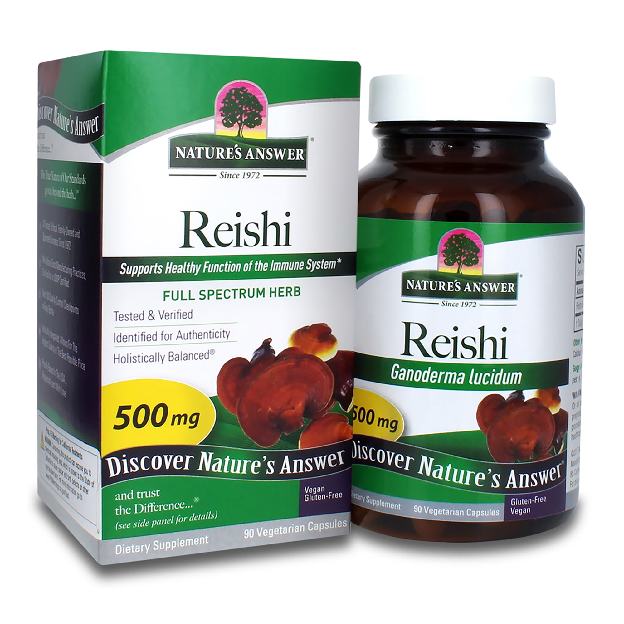 Nature's Answer Reishi MushRoom Mycelia, Inmune Apoyo Cápsulas, 90 ...