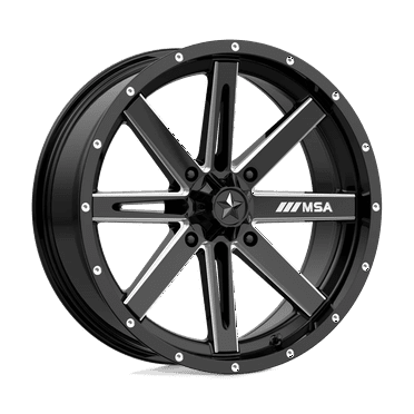 MSA Offroad Wheels Aluminum Rim M36 SWITCH 18X7in Brushed Titanium ...