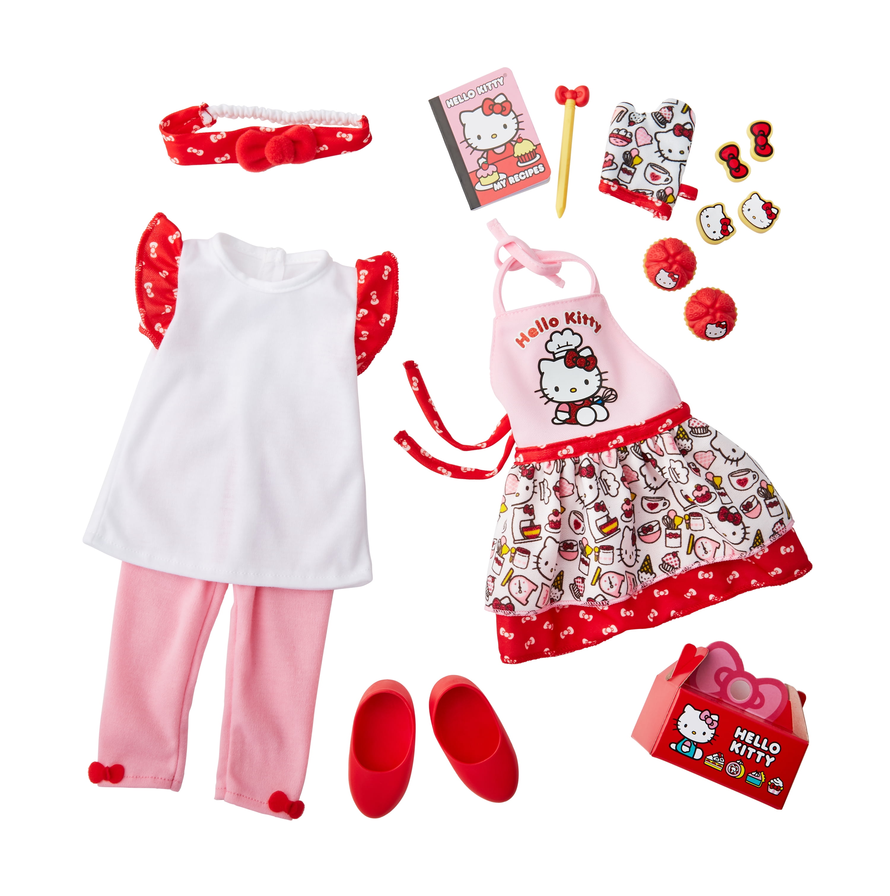 Buy My Life As Poseable Hello Kitty Baker 18 Doll, Brunette Hair, Brown ...