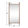 Free Shipping! Dovelina 73x35 Wood Full Length Mirror Ladder Rectangle ...