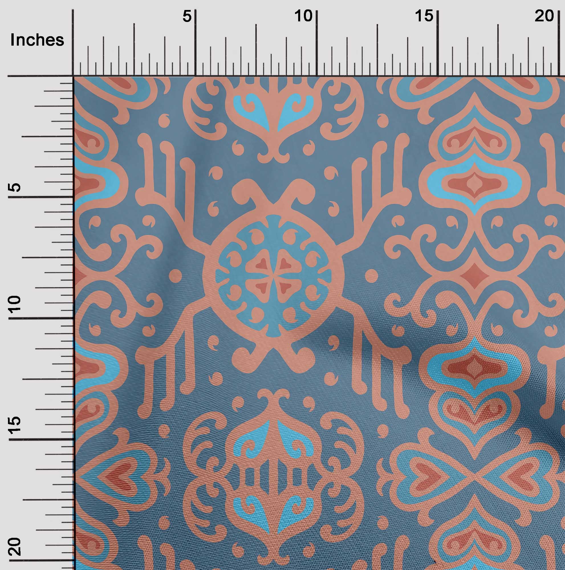 oneOone Cotton Cambric Dusty Blue Fabric Block Fabric For Sewing ...