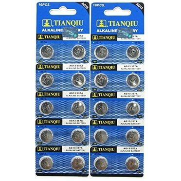 ag13/lr44 alkaline button cell battery - 10 pack - Walmart.com