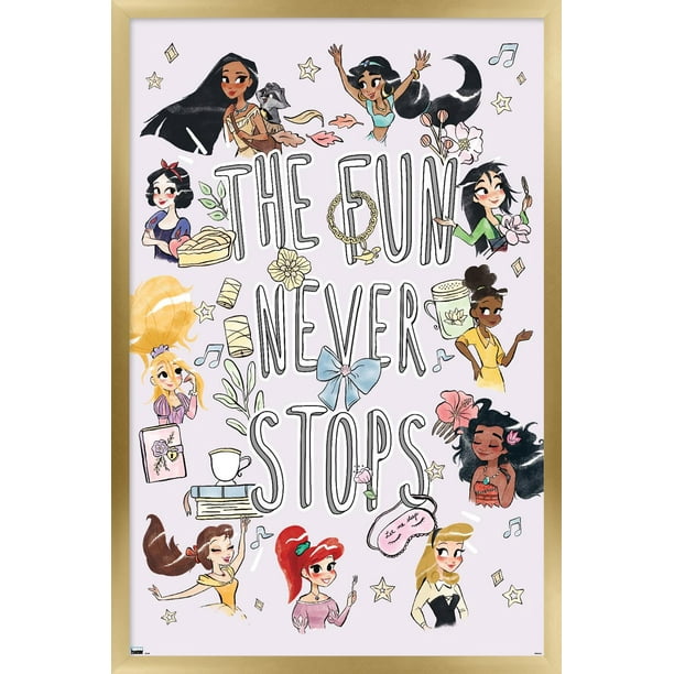 Disney Princess - Best Friends Wall Poster, 22.375" x 34" Framed ...