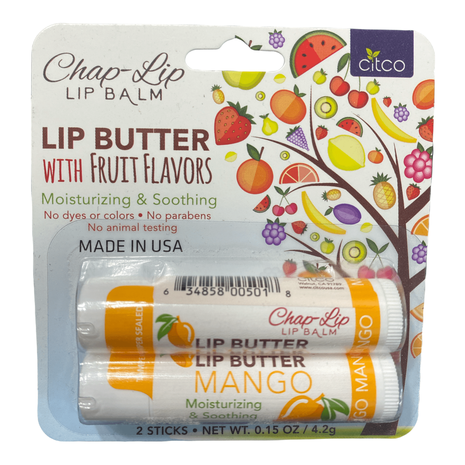 Chap-Lip, Lip Balm, Fruit Flavors, Moisturizing, Soothing, Refreshing ...