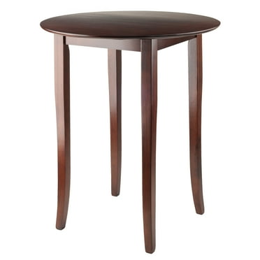 Free Shipping! Winsome Obsidian Round Pub Table with MDF Wood Top, Legs ...