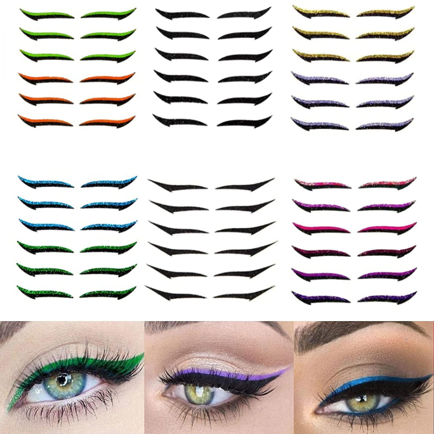 Reusable Eyeliner Stickers for Eyes, Eyelid Tape Invisible Self ...