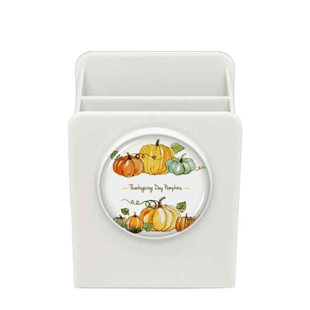 Cartoon Pumkin Thanksgiving Day Pattern Desk Pencil Holder Cup Pen ...