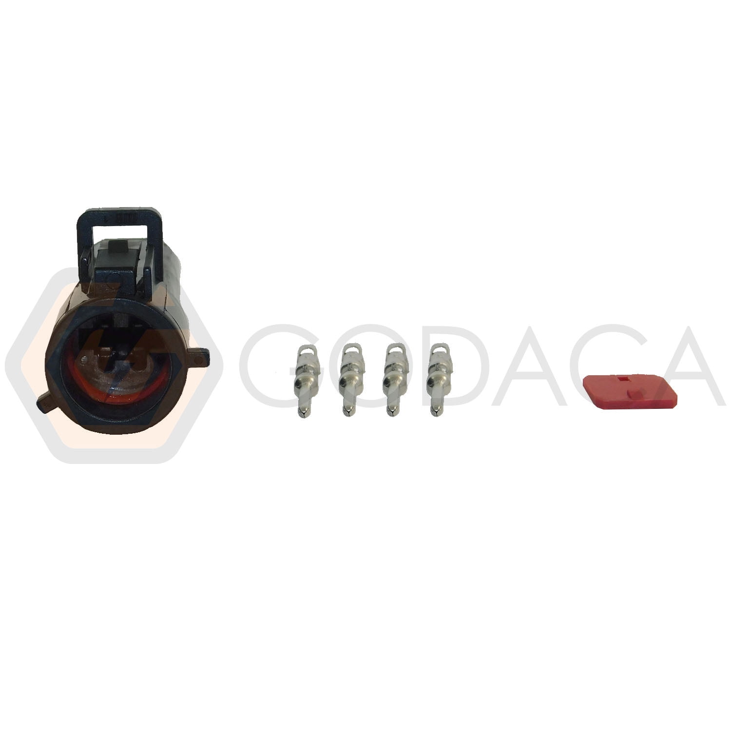 1x Male Connector 4-way for O2 Sensor WPT-1008 w/out wires - Walmart.com