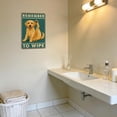 Funny Bathroom Rules Metal Tin Sign - Vintage Restroom Wall Decor ...