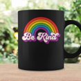 Be Kind Gay Pride Lgbt Ally Rainbow Retro Women Coffee Mugs - Walmart.com