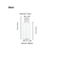 10pcs Clear Plastic Empty Travel Bottles with Flip Cap, 60ml (2oz ...