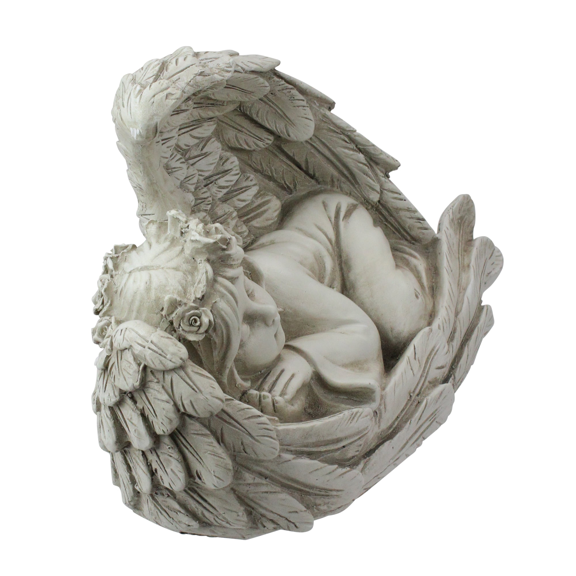 16" Sleeping Heavenly Angel Outdoor Garden Statue - Walmart.com