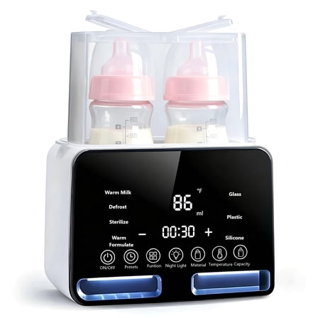Bear Fast Twin Feeding 8-in-1 Baby Bottle Warmer for Breastmilk or ...