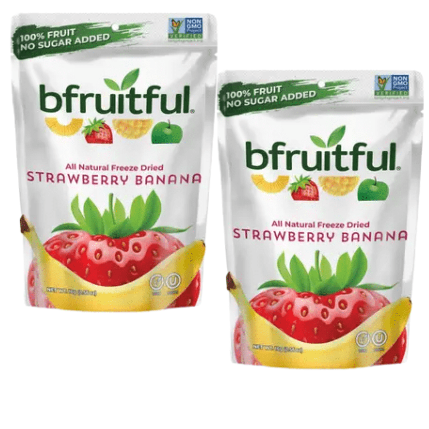Bfruitful Freeze Dried Strawberry Banana, Natural, 100% Healthy and ...