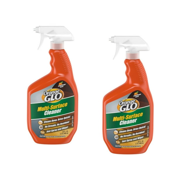 Orange Glo Multi-Surface Cleaner, Fresh Orange Scent, 32 Fl Oz (2 Pack ...